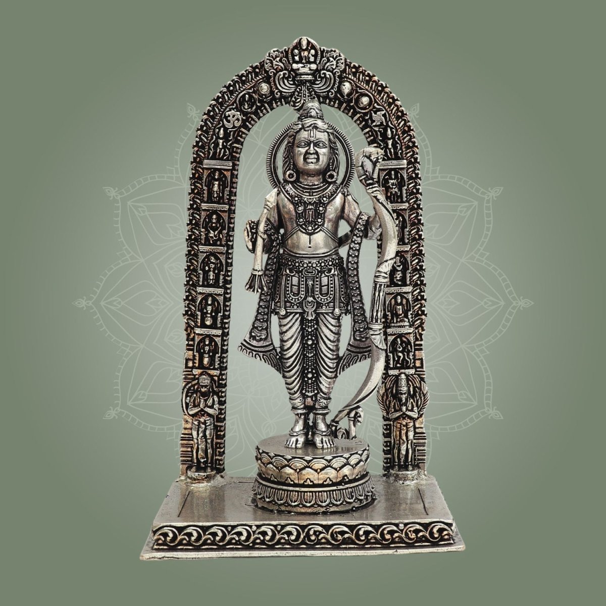 Silver Finished Ram Lalla Idol for Sacred Spaces – Luxeartisanship